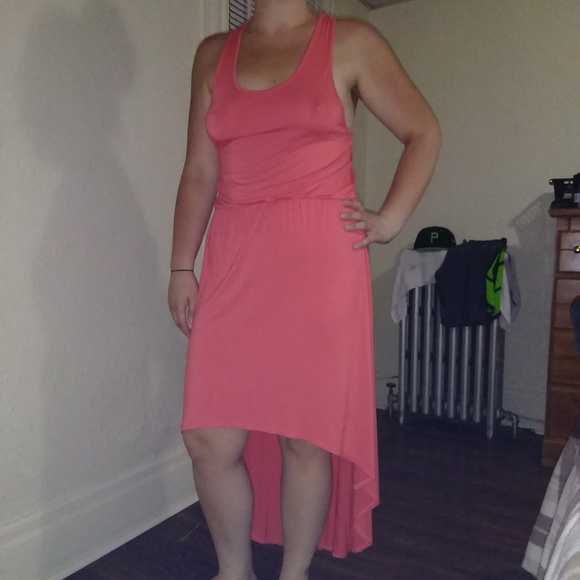 Charming Charlie | Dresses | Charming Charlies Coral Dress With Bow ...